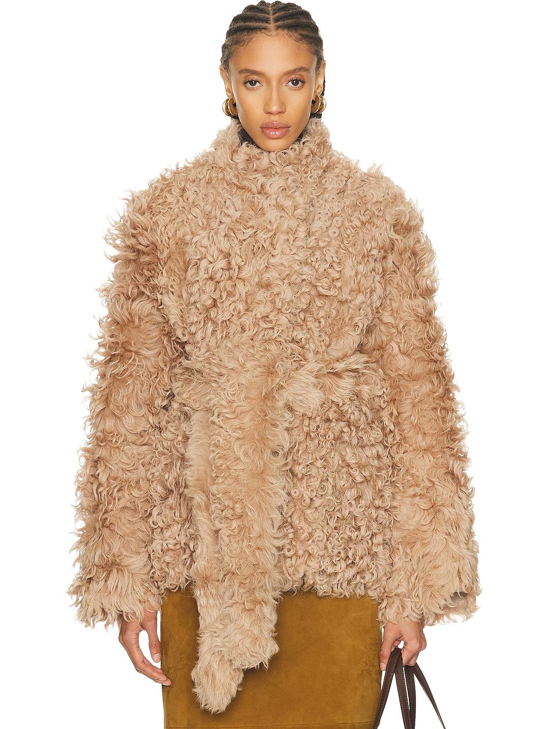 NOUR HAMMOUR Elsa Shearling Coat